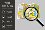 Map booklet with zoom | Graphics ~ Creative Market