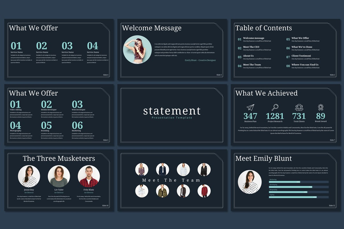 Statement - Powerpoint Template, a Presentation Template by deasign