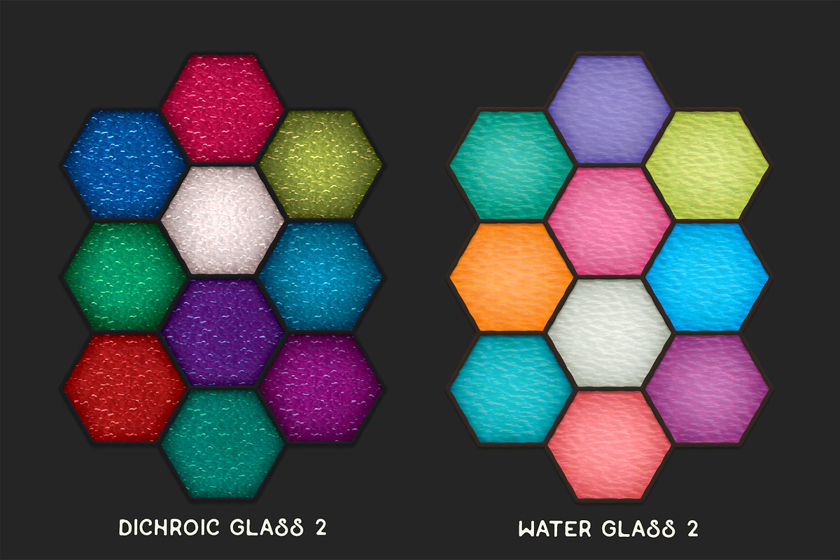 Stained Glass Textures and Brushes