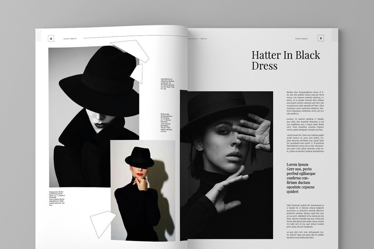 Feminic - Magazine Template, a Magazine Template by inspirasign ...