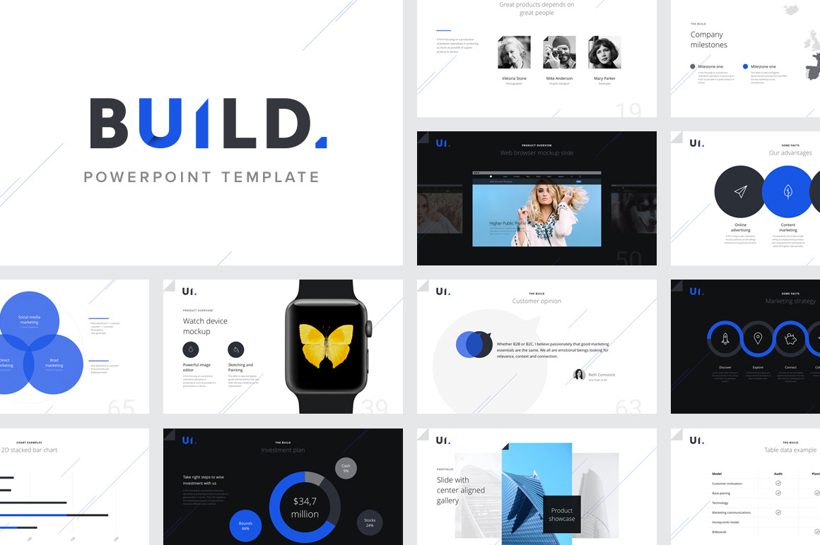 BUILD PowerPoint Template, a Presentation Template by Rework