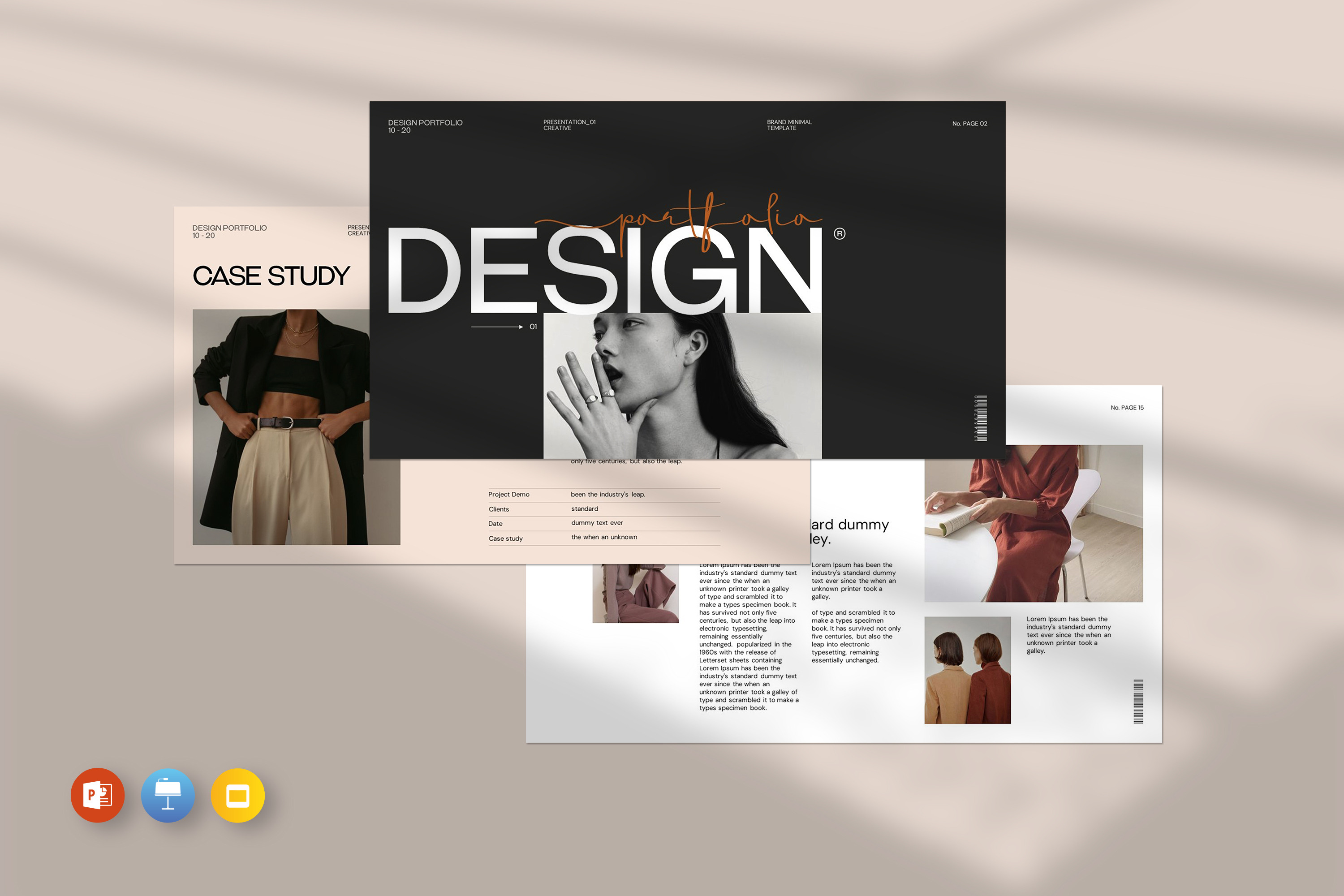 Odila Design Portfolio Template, a Presentation Template by evgenystudio | Creative Market