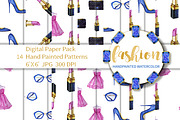 Fashion Digital Paper, a Pattern Graphic by Annakristal