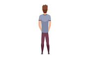 People character back view | People Illustrations ~ Creative Market