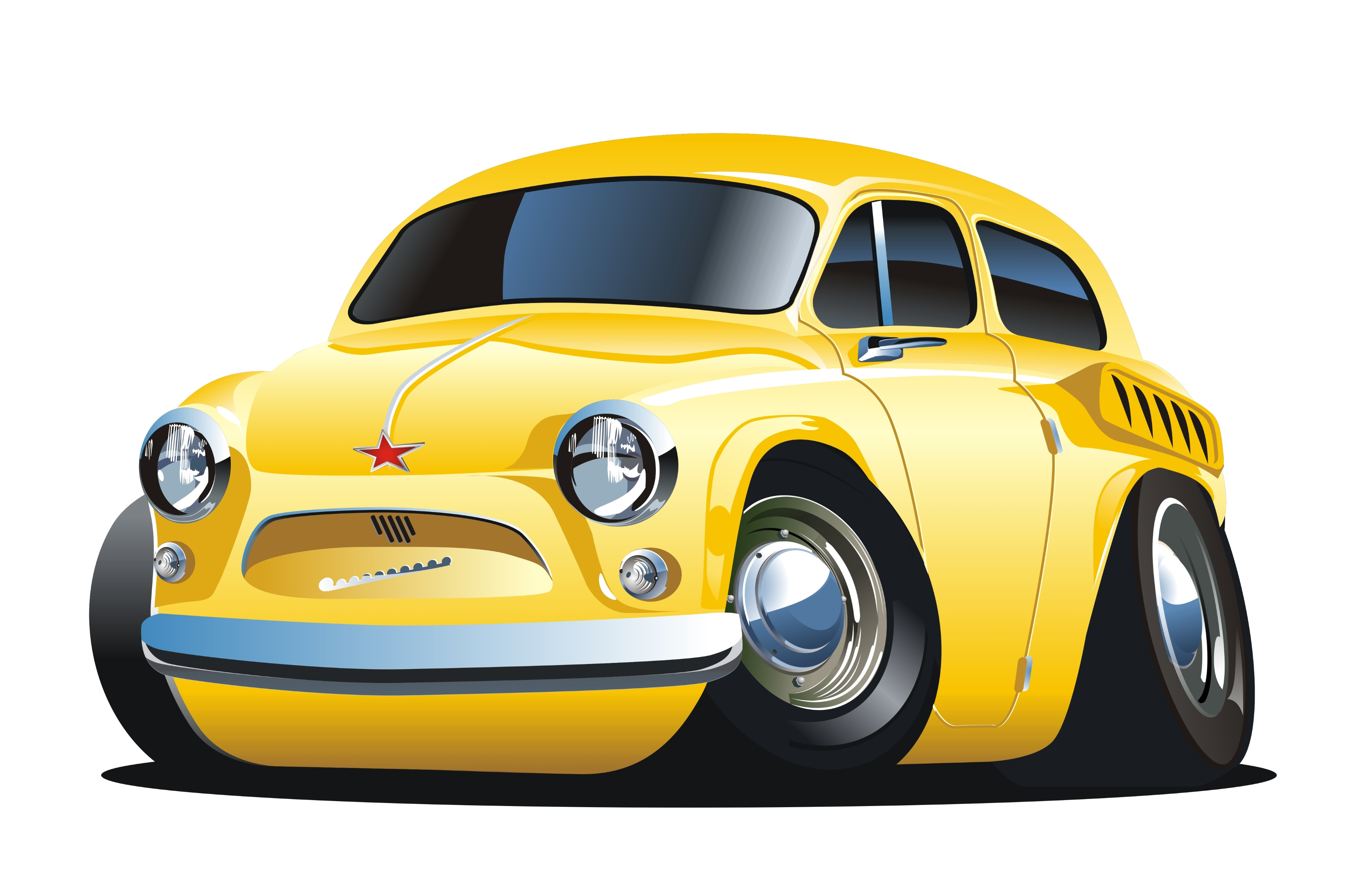 Cartoon retro car, a Transportation Illustration by Mechanik | Creative ...