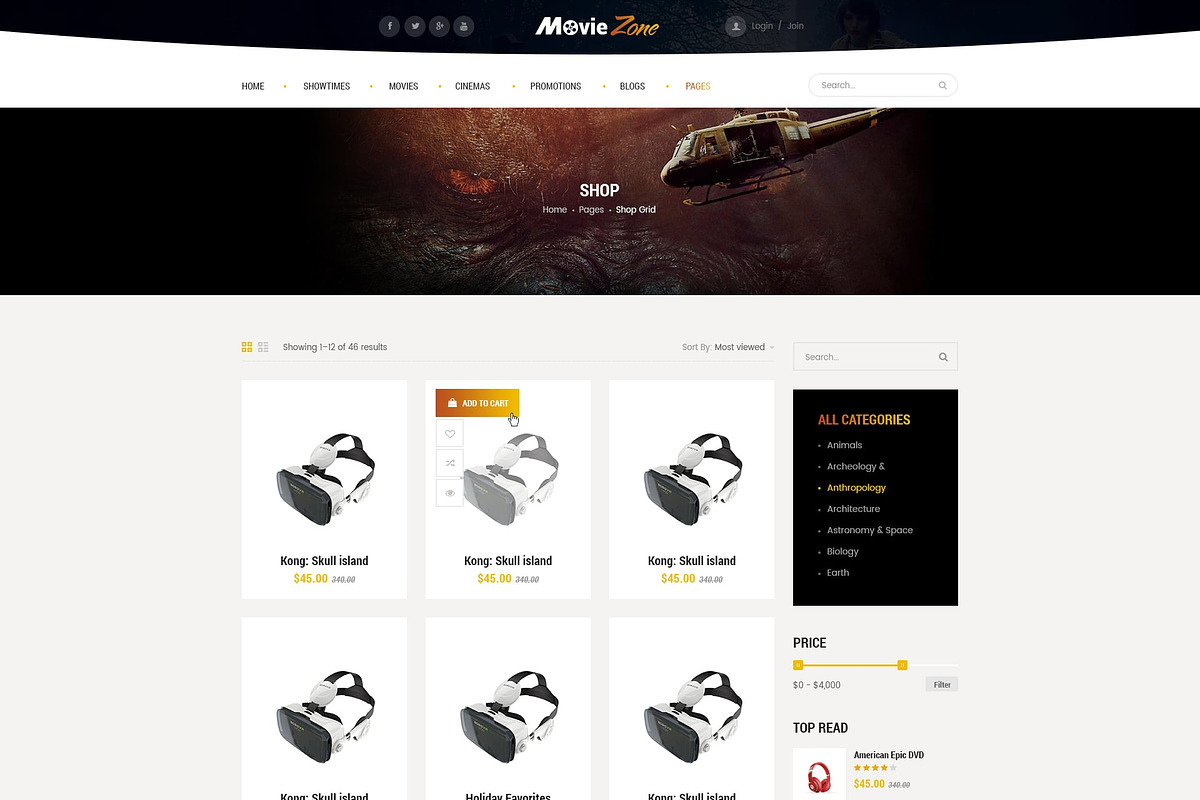 MovieZone - Movie, Cinema WP Theme, a WordPress Template by amytheme
