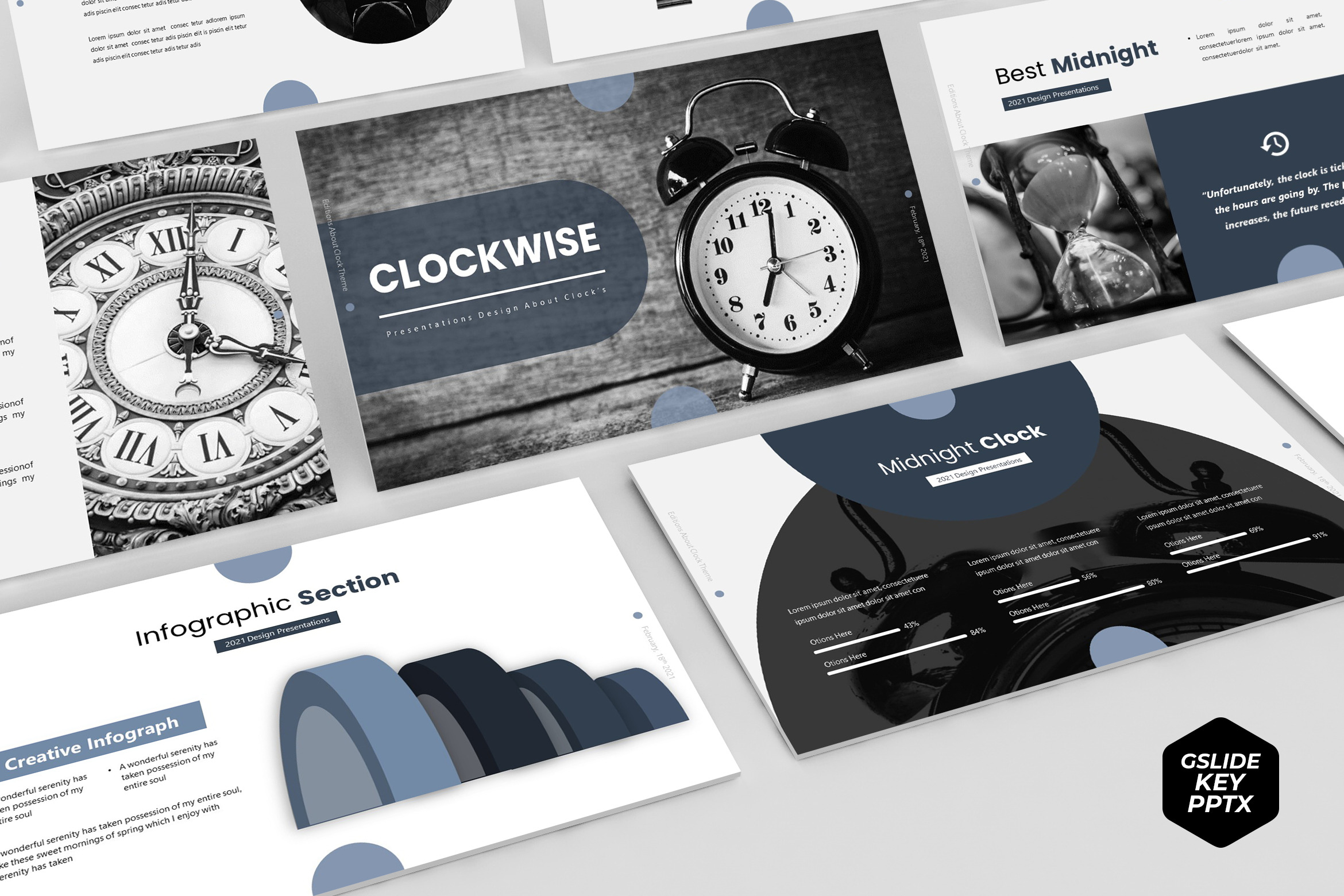 Clockwise - Presentation Template, a Presentation Template by AQR Studio