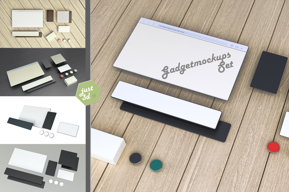 Gadget mockups, an iPad Mockup by Digithings