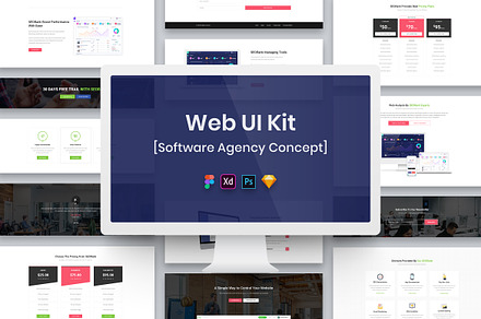Web UI Kit Product | UI Kits and Libraries ~ Creative Market