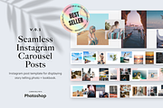 Seamless Instagram Carousel Posts, a Social Media Template by Typology