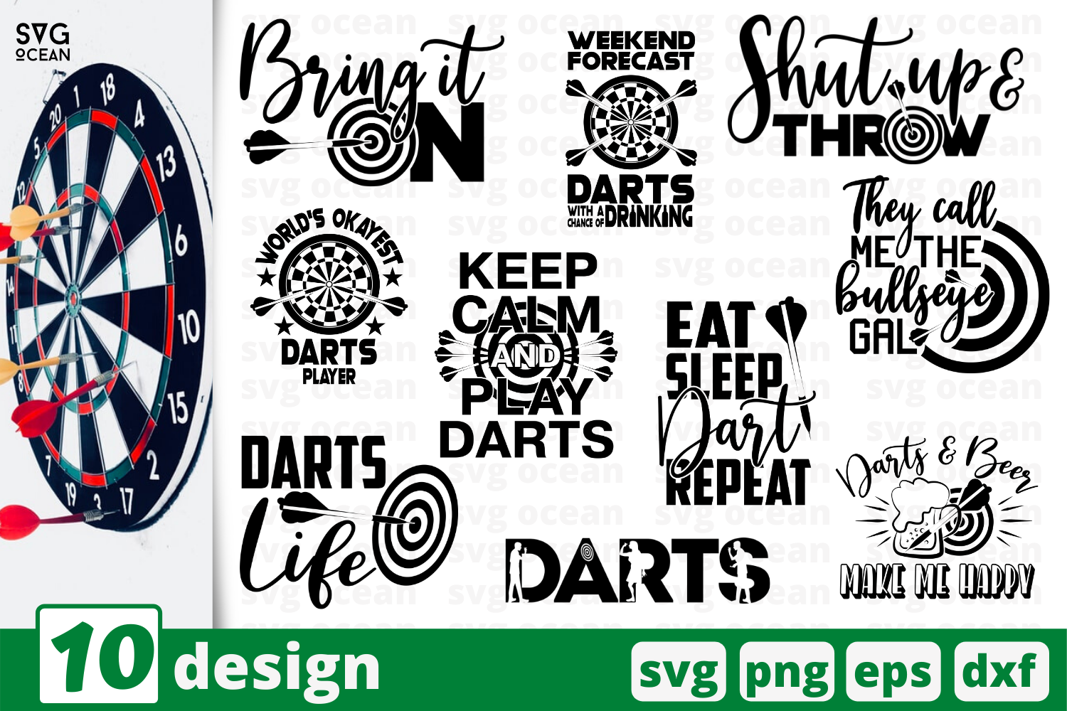 Darts SVG Bundle, an Illustration by svgocean | Creative Market