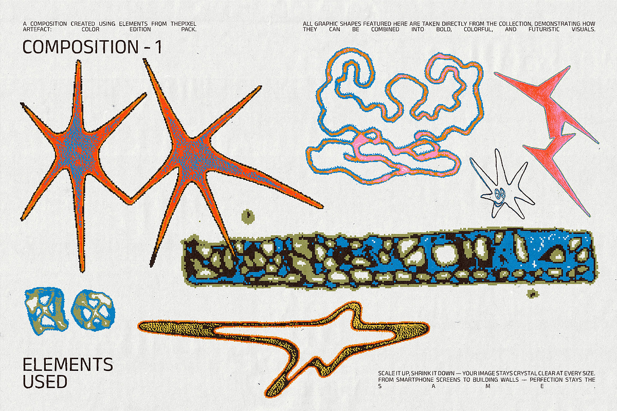 Pixel Artefact. Color Edition, a Graphic by Vanzyst