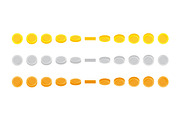 Set of coin sprites illustration, a Finance Illustration by GraphiShop