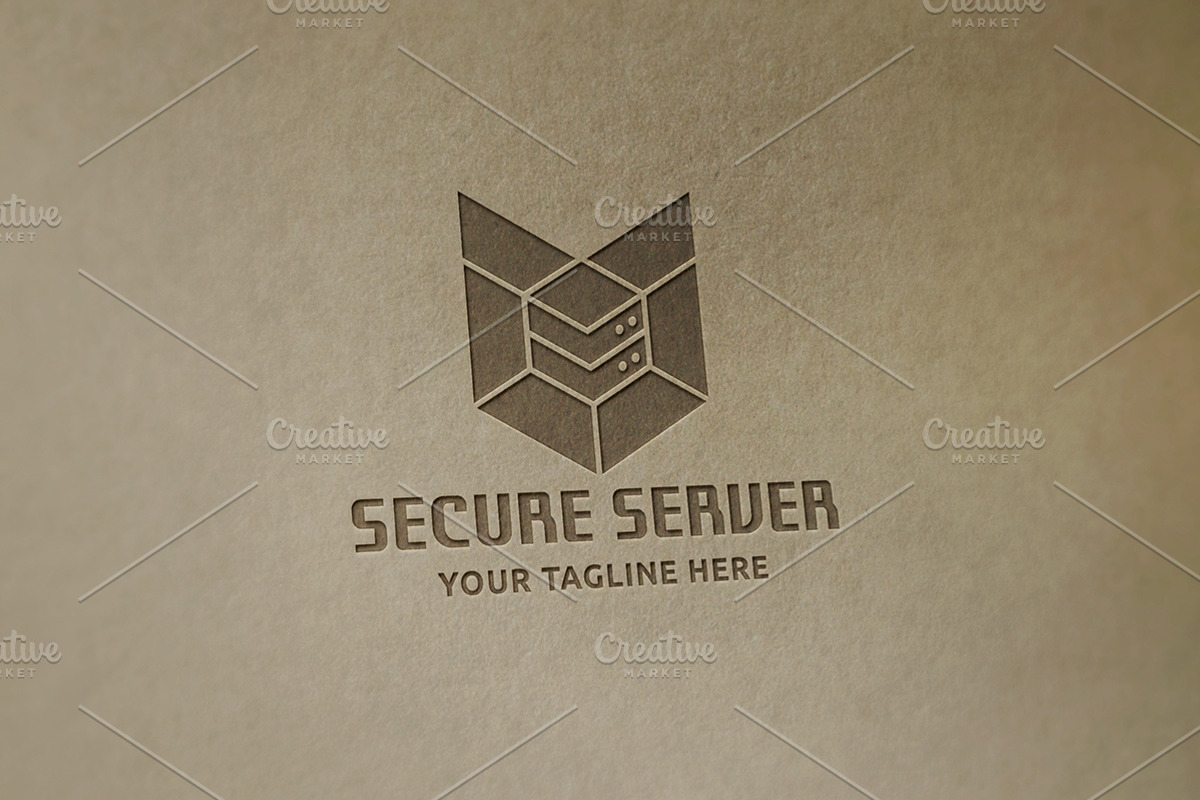 Secured Server Logo, a Branding & Logo Template by Martin-Jamez