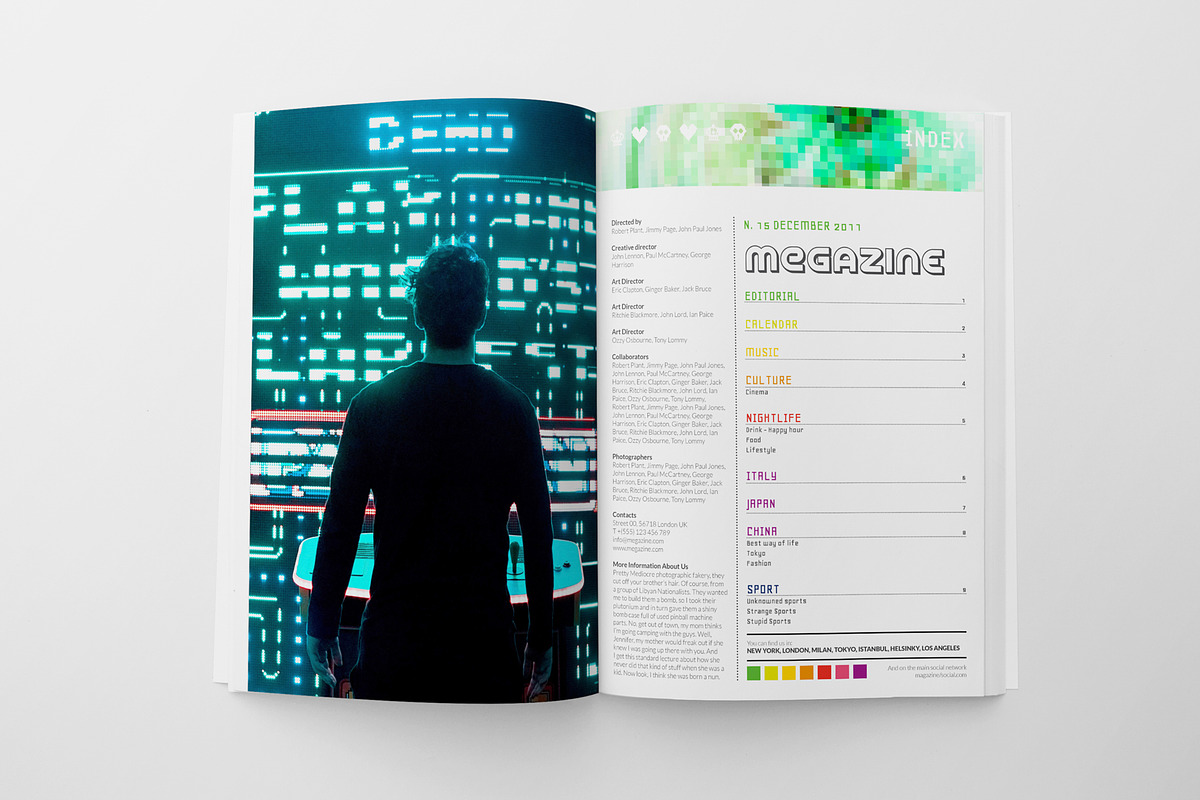 Retro Gaming Magazine Template, a Magazine Template by Andre28