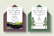 Landscape Invitation Collection, an Invitation Template by Knotted Design