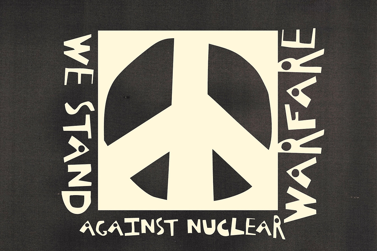 Peace Pieces – 40 Hand-Cut Peace Icons