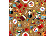 School and education pattern, a Pattern Graphic by Vector Tradition