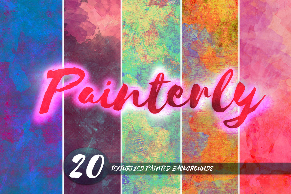 Painterly Textures, a Texture Graphic by JM_Graphics