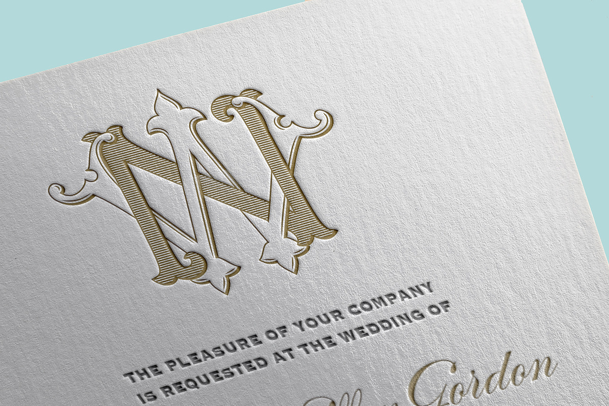 NW Monogram WN Monogram, a Branding & Logo Template by Shuler Studio