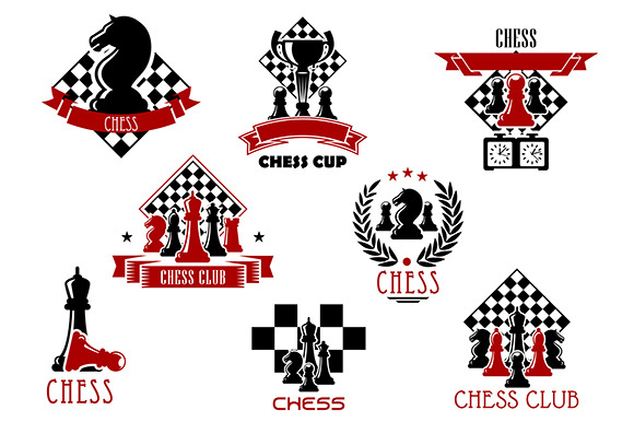 Chess game icons and symbols, a Graphic by Vector Tradition