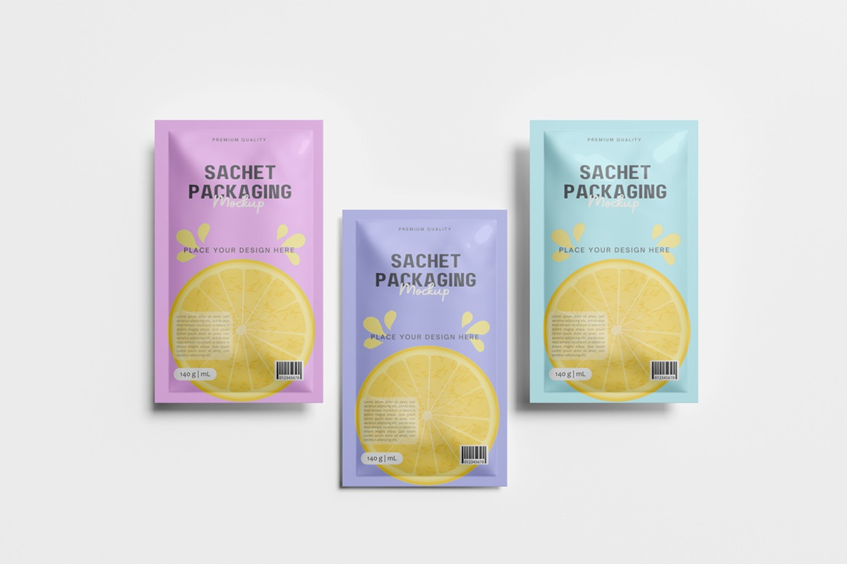 Sachet Packaging Mockup