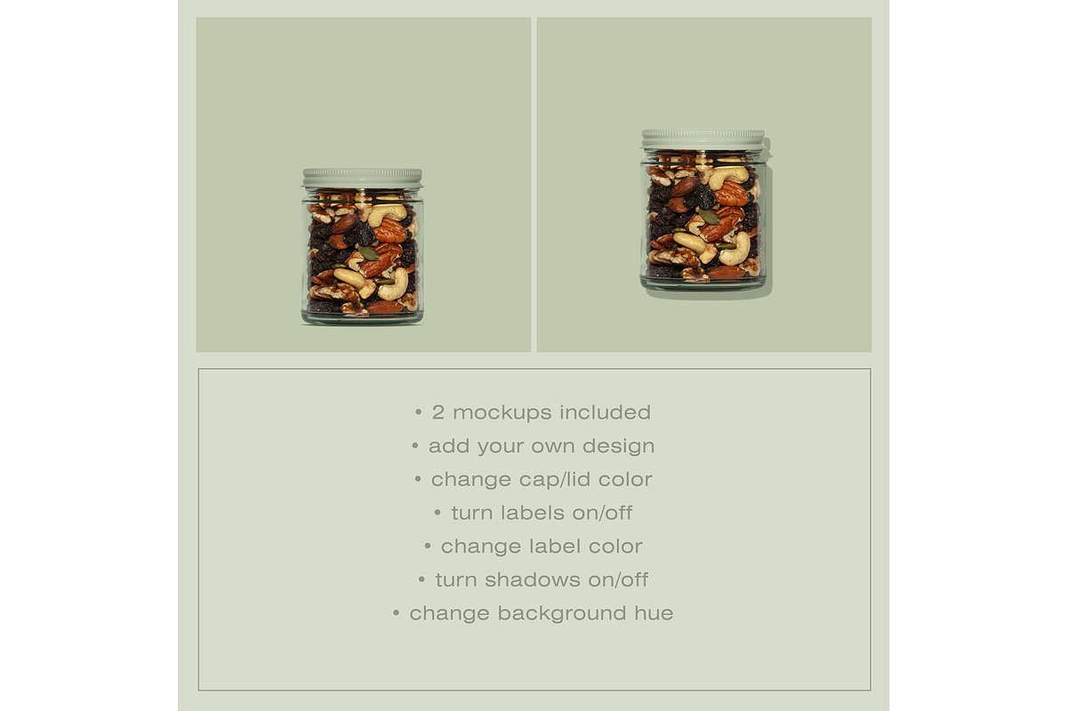 Trail Mix Jar Mockup, a Cups & Container Mockup by Copal | Creative Market