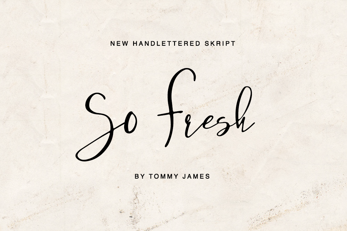 So Fresh, a Script Font by Quothron | Creative Market
