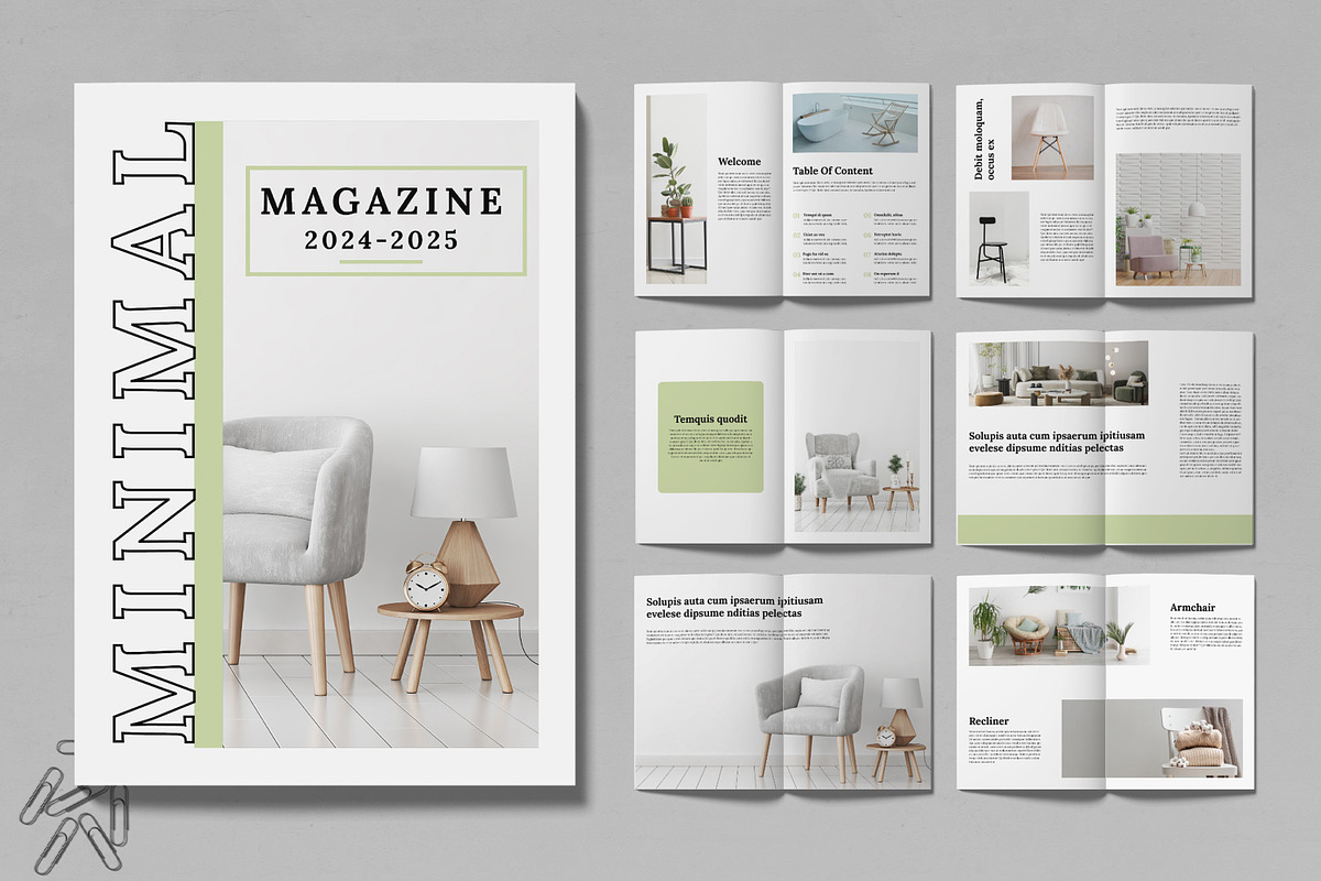 Minimal Magazine Layout