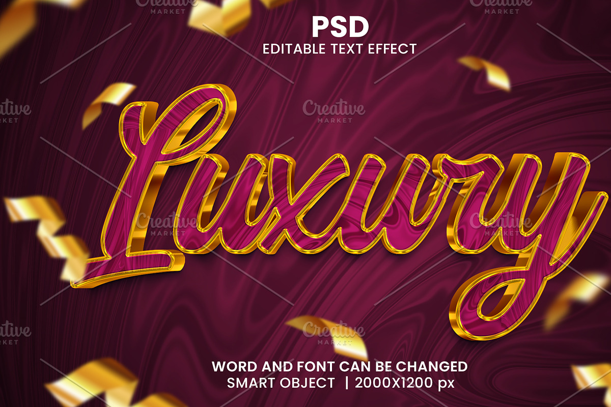 Modern 3d Text Effect Bundle PSD, a Layer Style Add-On by bdrobin | Creative Market