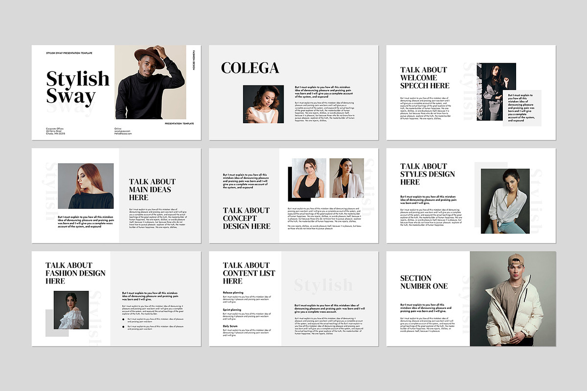 Stylish Sway Presentation Template, a Presentation Template by ...
