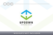 Up Down Logo, a Branding & Logo Template by Design_Planet