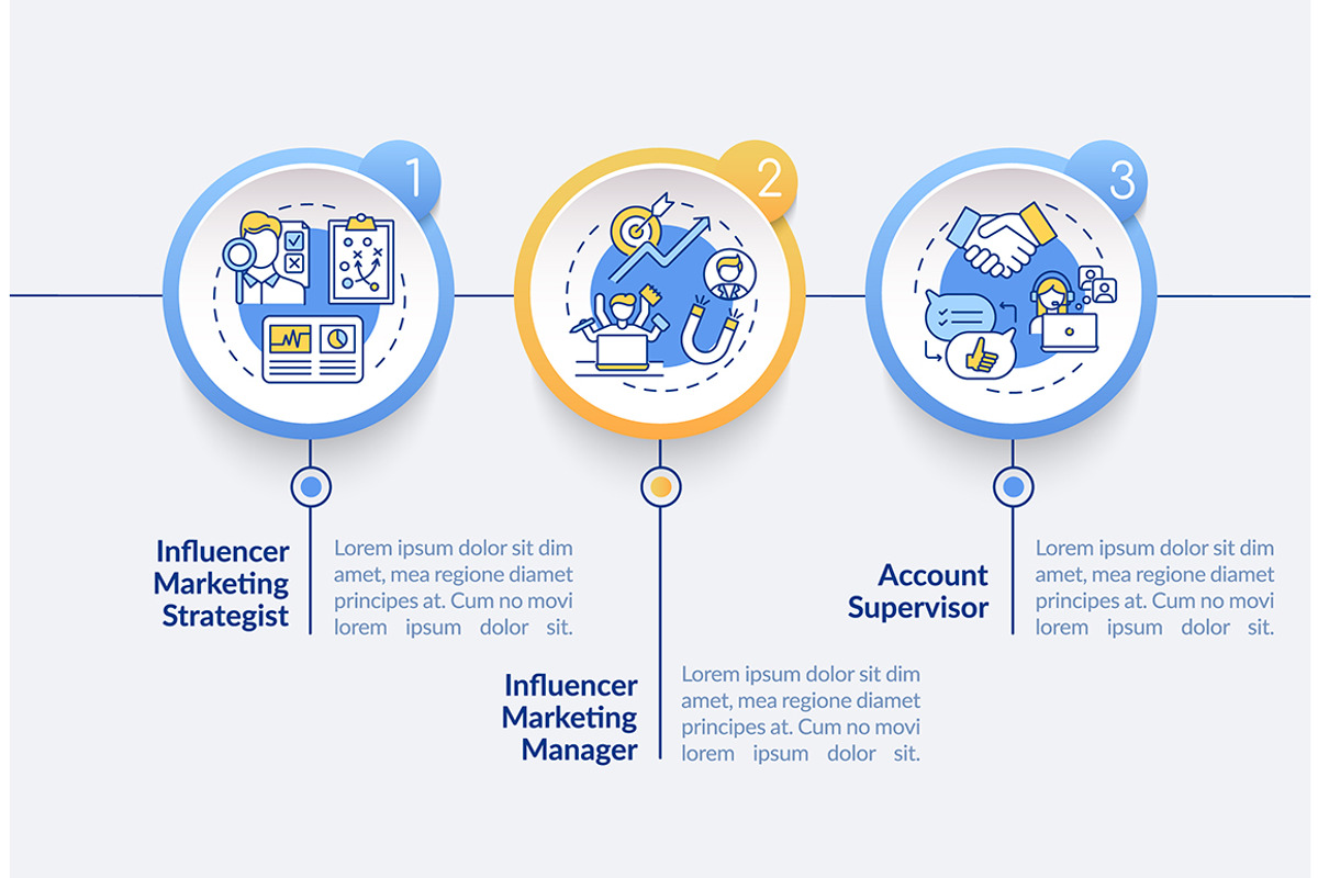 Influencer marketing career, a Templates & Theme by IMG visuals icons