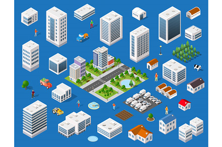 Linear urban landscape, an Illustration by AlexZeL