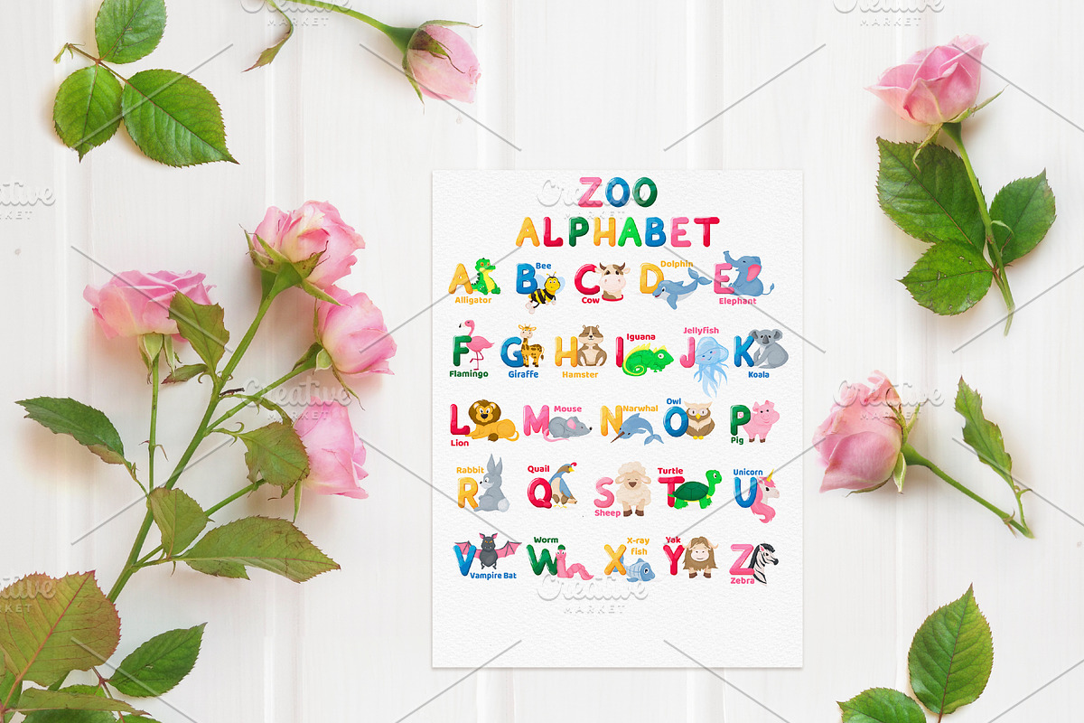 Animal zoo alphabet big collection!, an Animal Illustration by Iryna ...