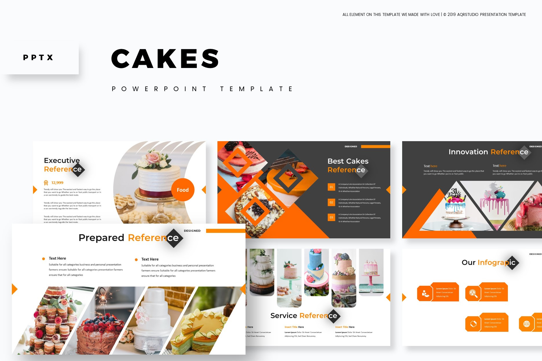 Cakes - Powerpoint Template, a Presentation Template by AQR Studio