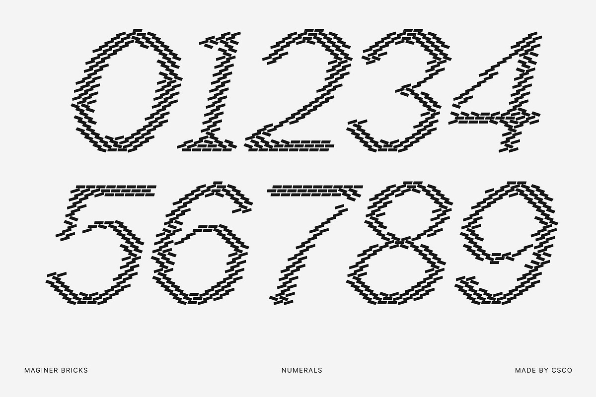 Maginer Bricks, a Sans Serif Font by Craft Supply Co.