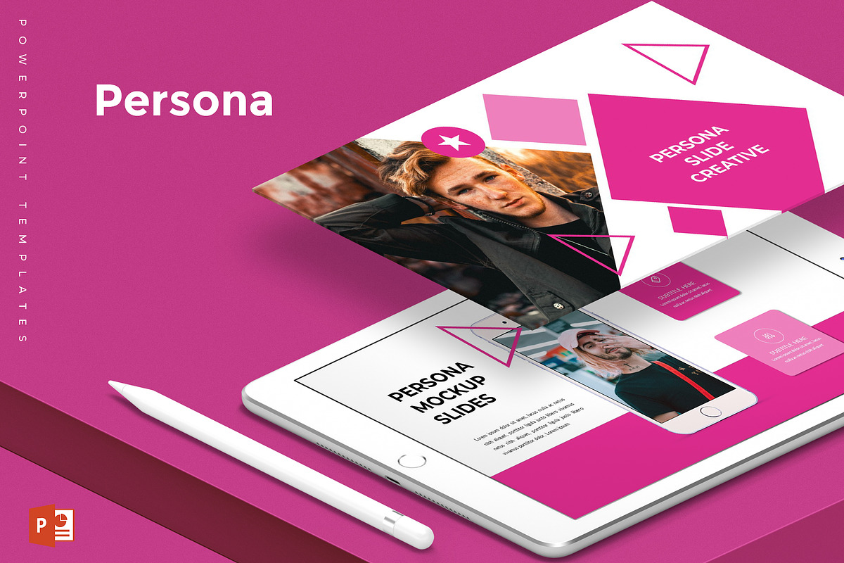 Persona - Powerpoint Template, a Presentation Template by AQR Studio