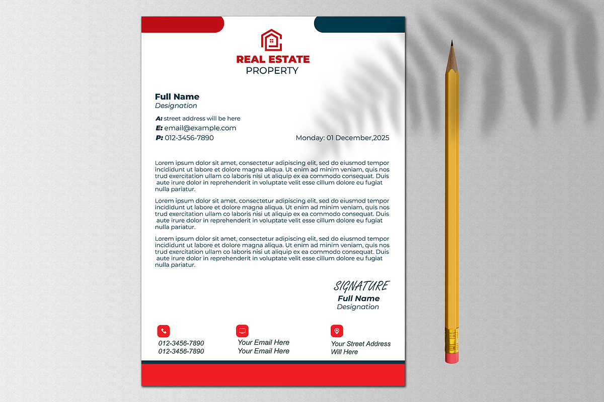 Elegant Letterhead Template
