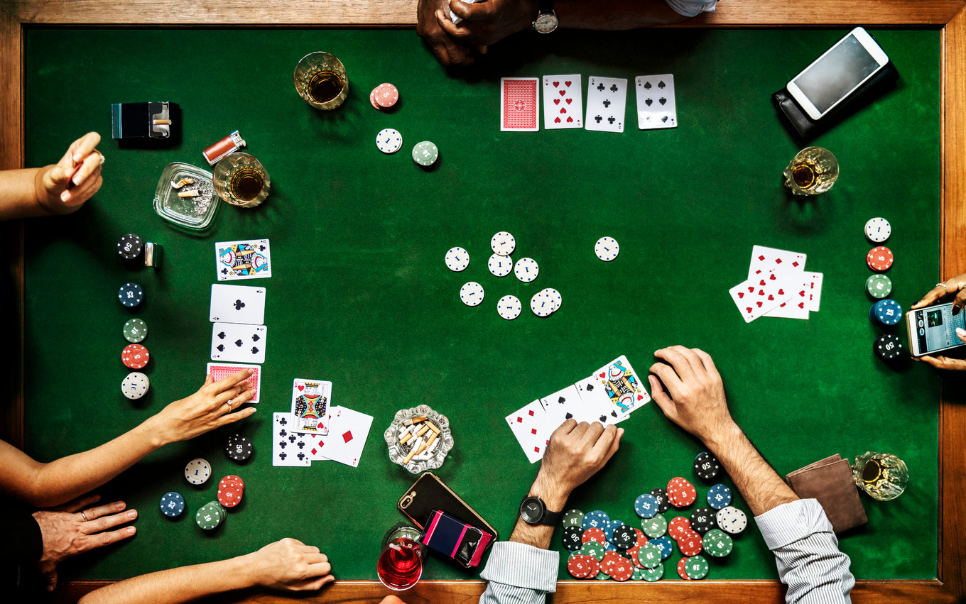 People playing gamble in casino featuring chips, gamble, and player, a ...