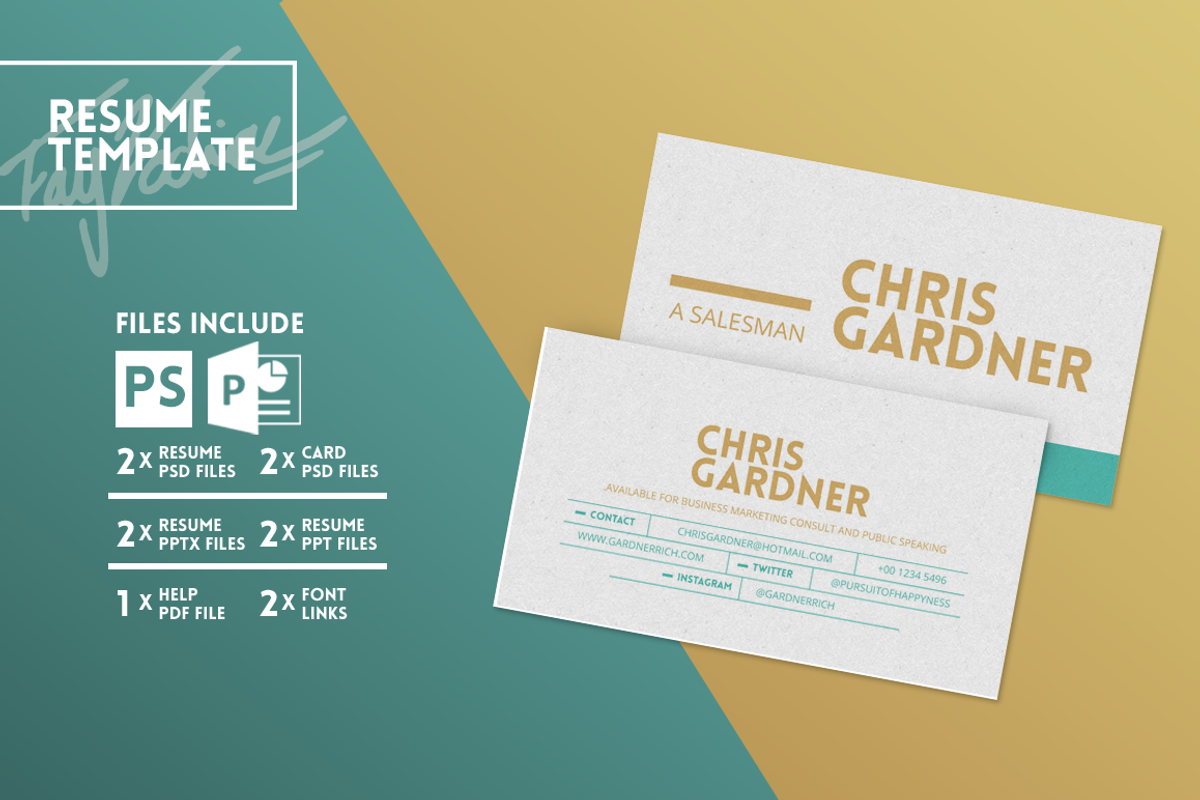 Gardner Resume Template, a Resume Template by Fay Zodiac
