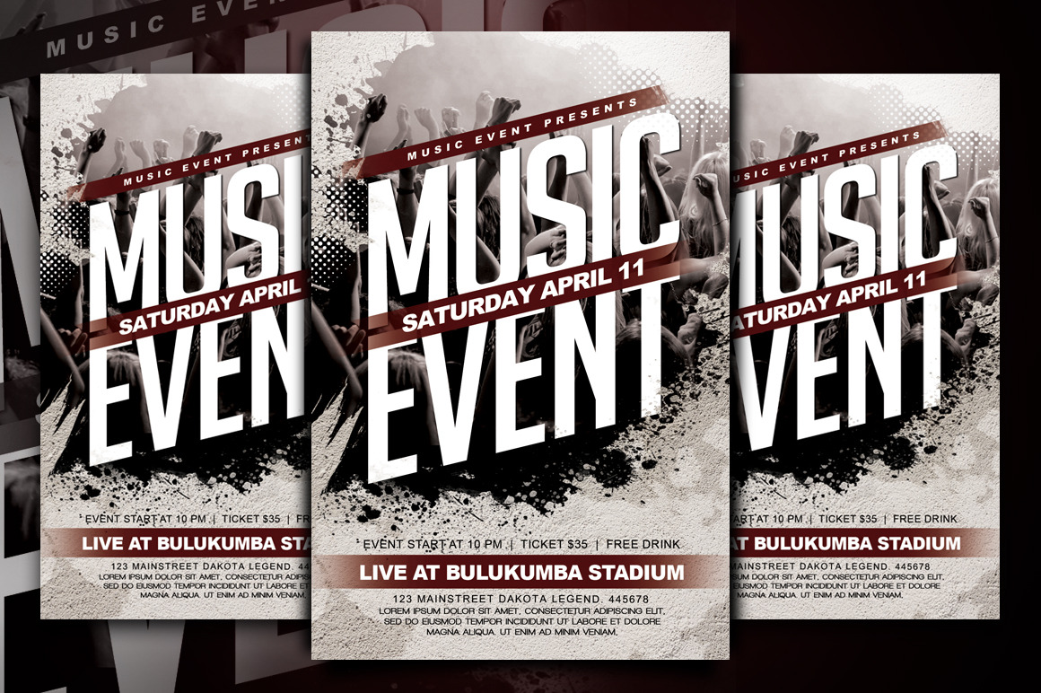 Music Event Flyer, a Flyer Template by AyumaDesign