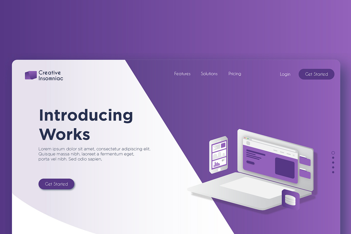 Work - Banner & Landing Page, a Templates & Theme by inspirasign