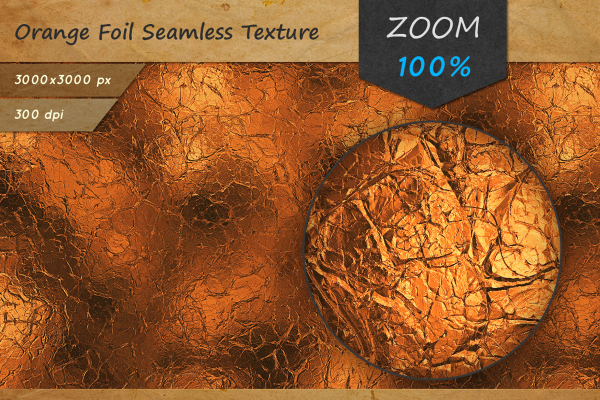 Orange Foil Tileable HD Texture, a Texture Graphic by Marabu Textures ...