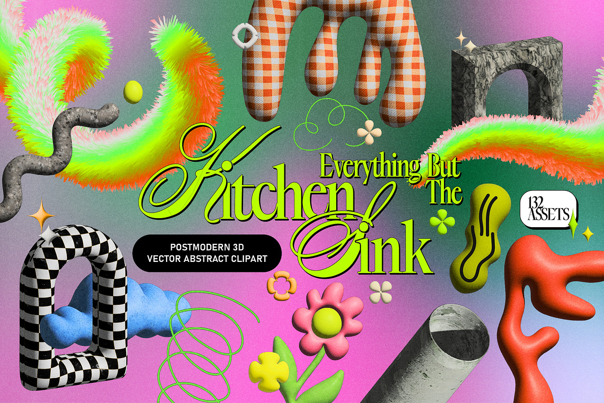 Neo 3D Postmodern Elements