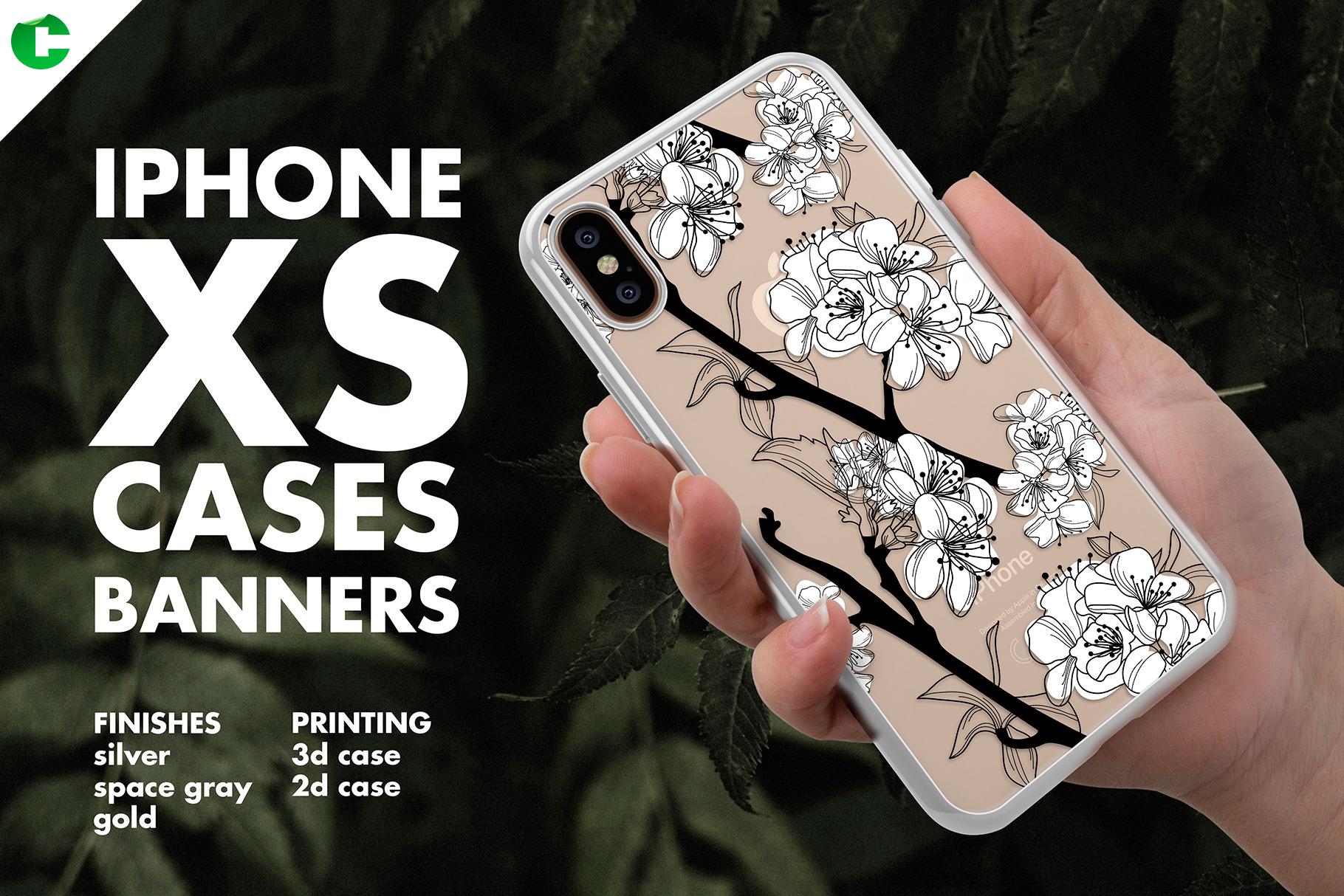 Phone XS Case Banners Mock-up vs4, a Product Mockup by Colatudo Store