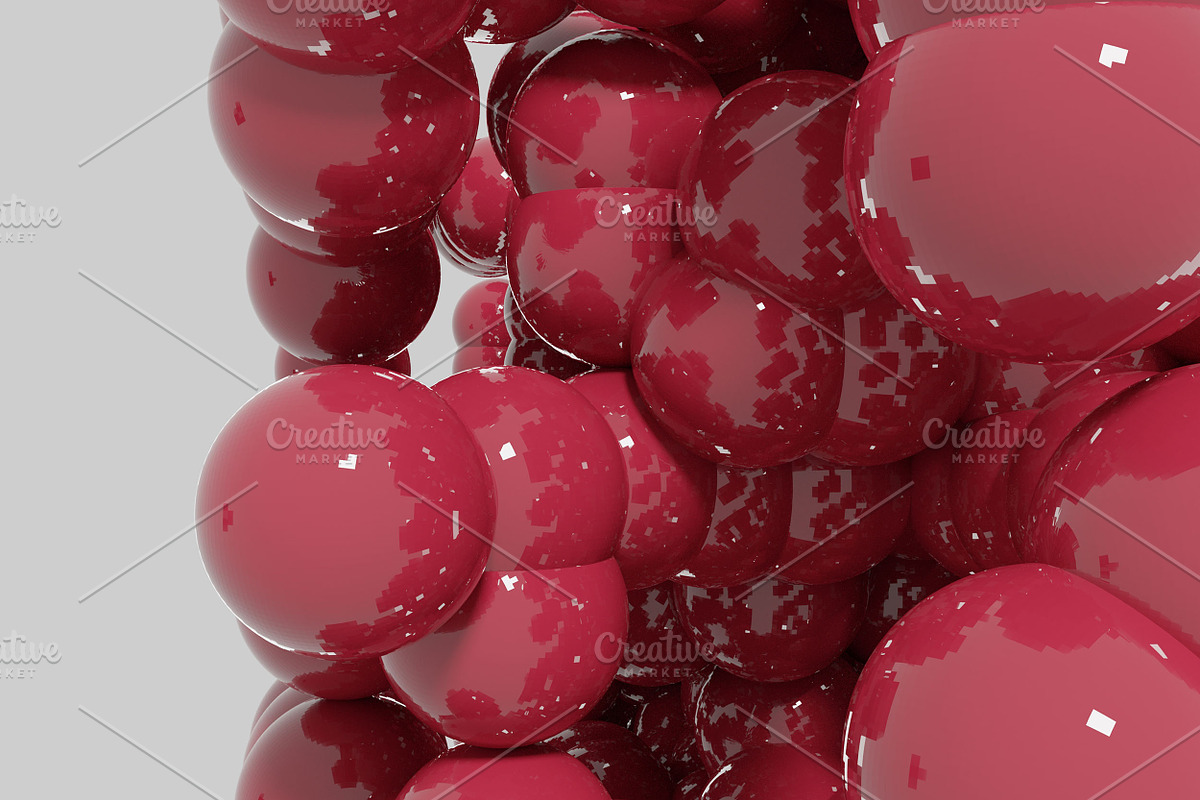 Reflective Abstract Red Spheres, a Texture Graphic by The_DrX ...