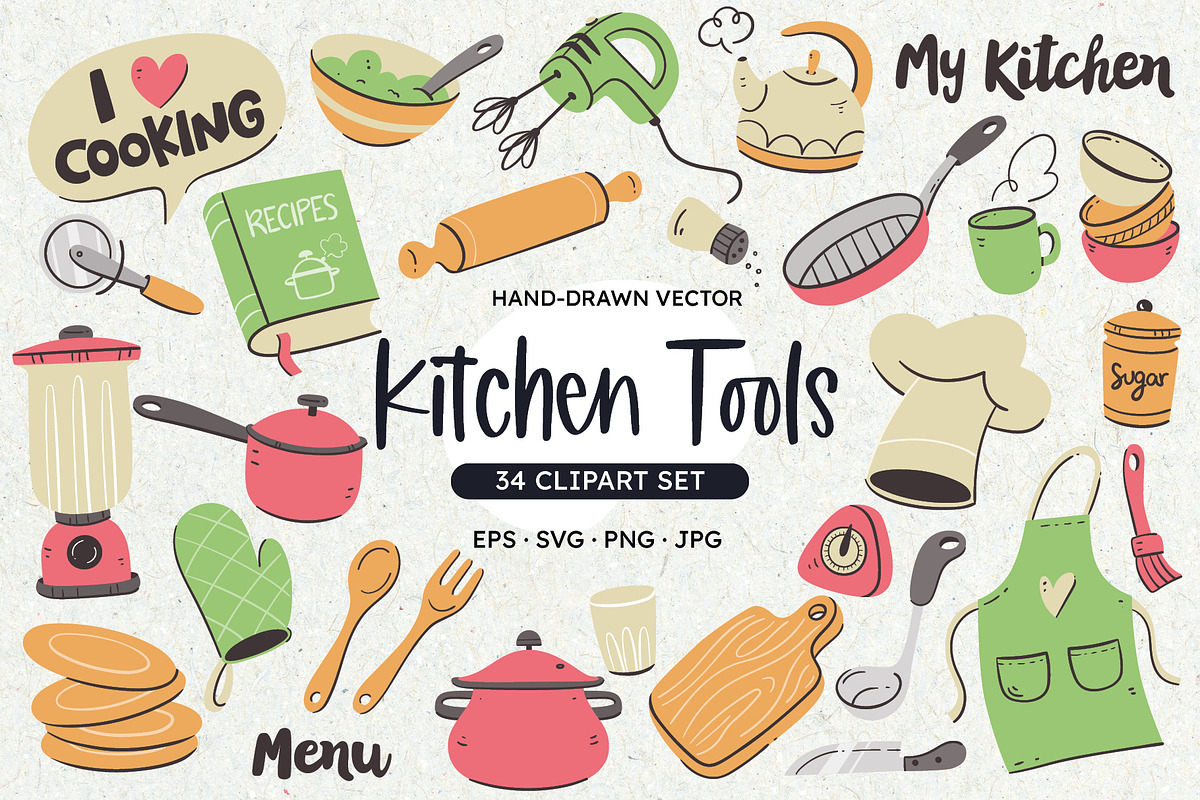 Kitchen Utensils Clipart