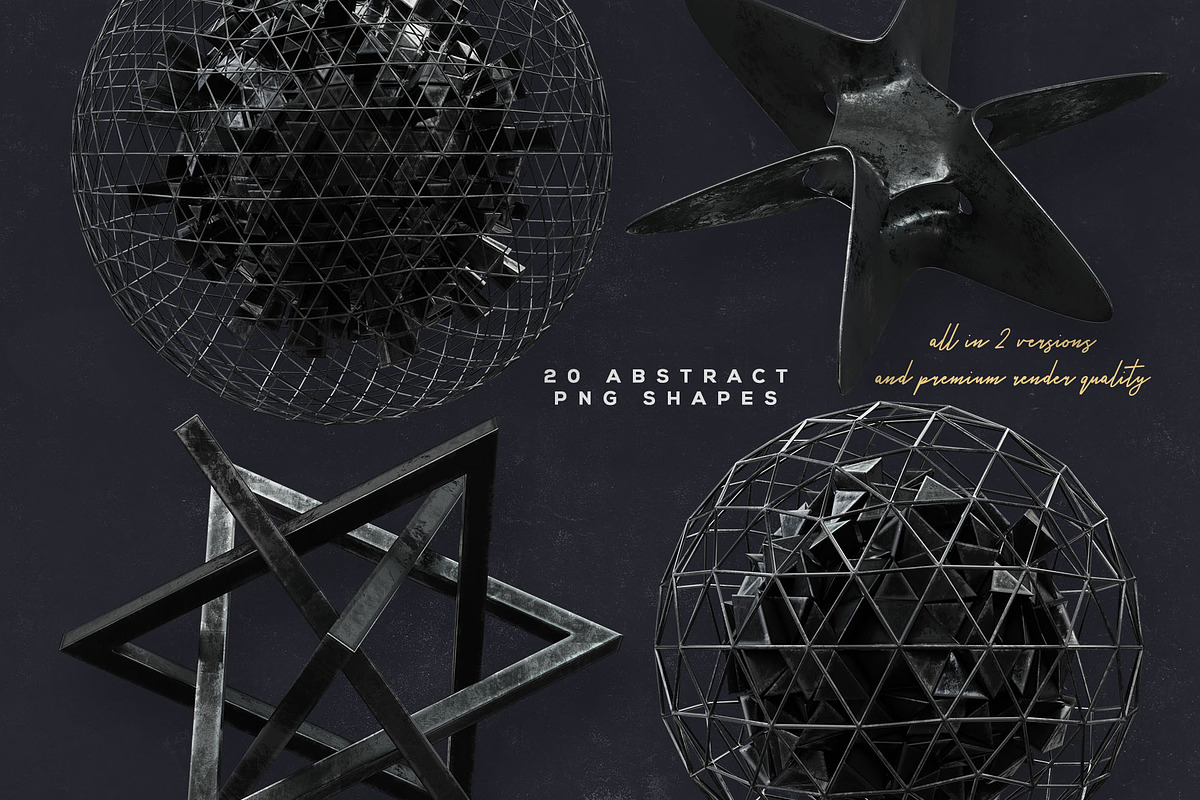 Futuristic 3D Shapes