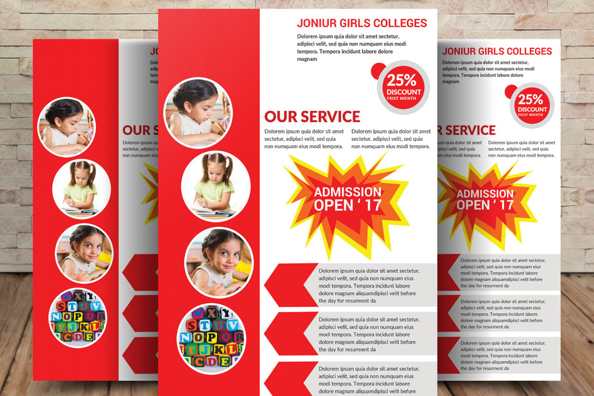 School Flyer, a Flyer Template by graphicforest